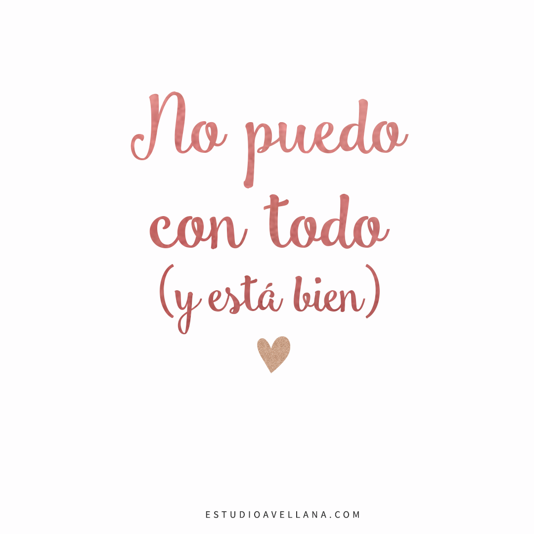 Sé que no puedo con todo y no pasa nada - PsicologiaMix